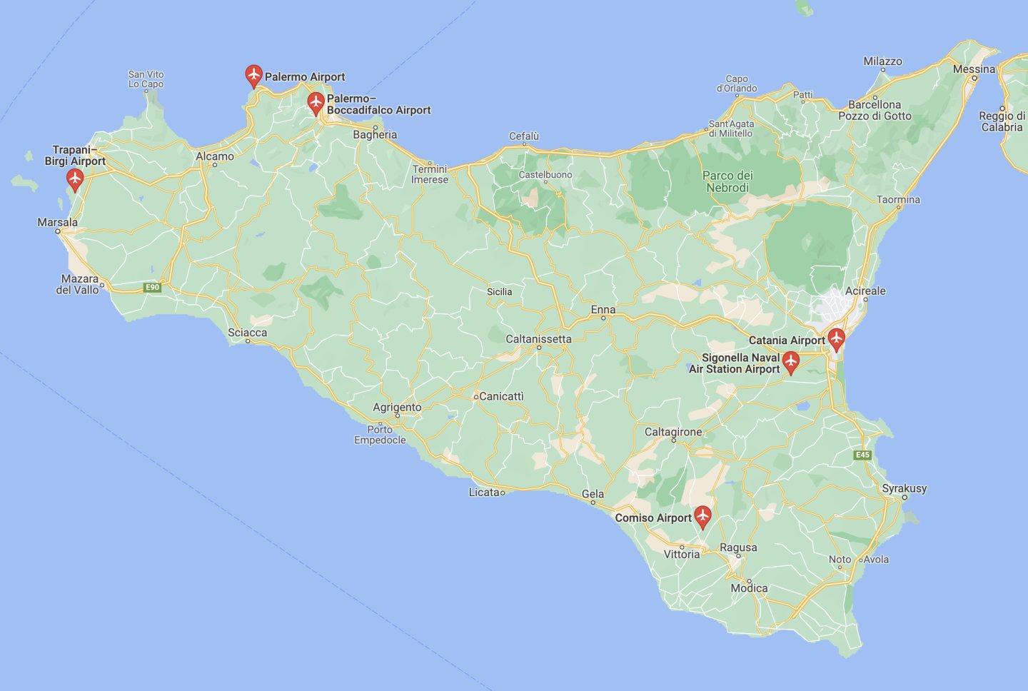 Lotnisko Wszystkie lotniska na Sycylii () - kompletny przewodnik