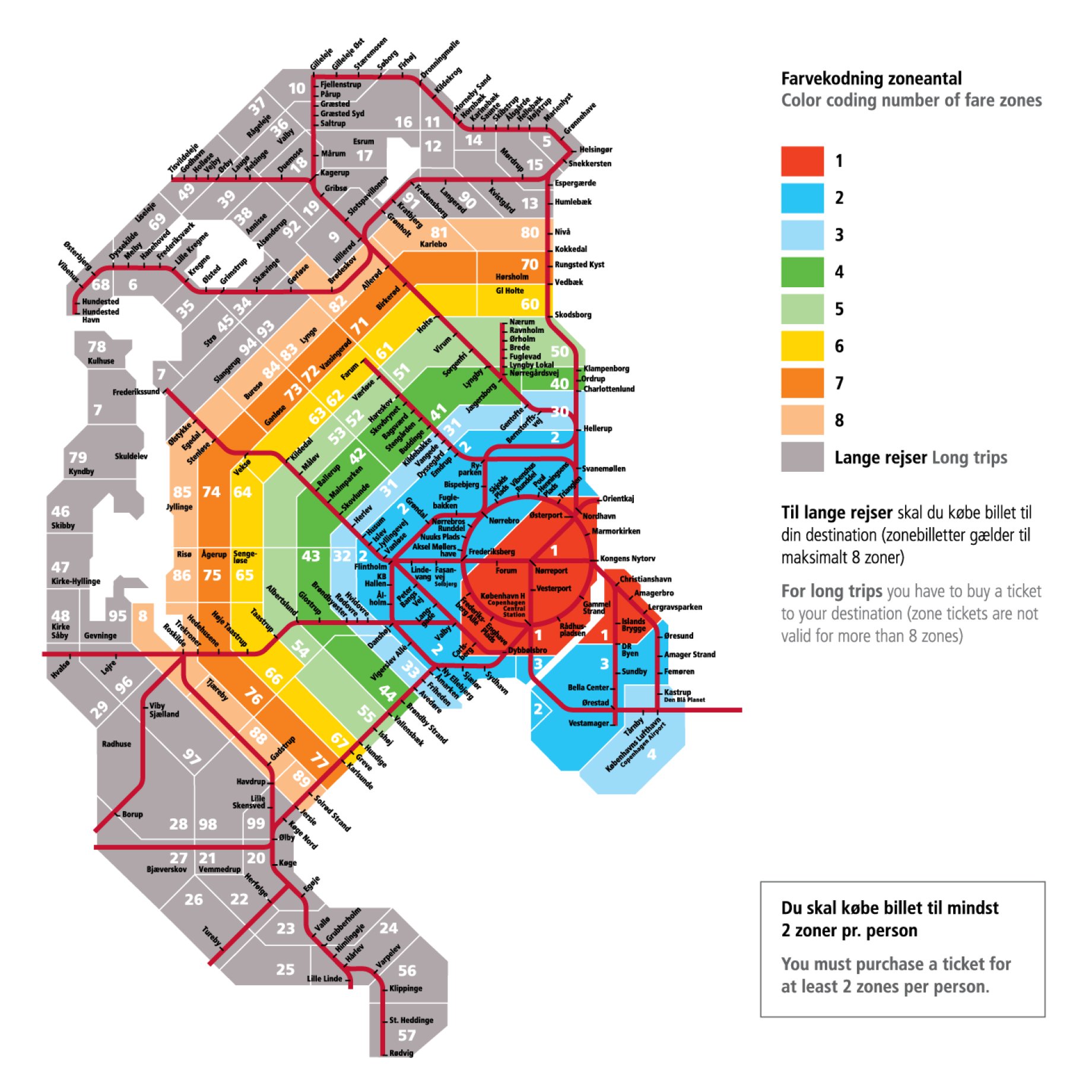 Kopenhaga metro - Mapa trasy, bilety i taryfy